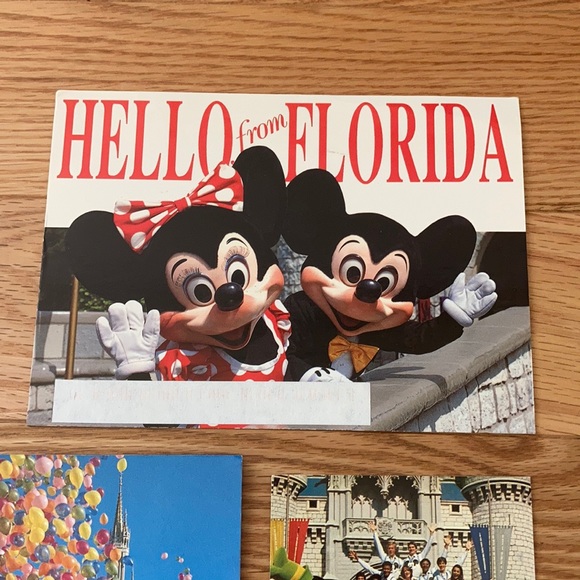 Disney | Wall Decor | Disney World Postcards 4 Mini And Mickey Mouse ...